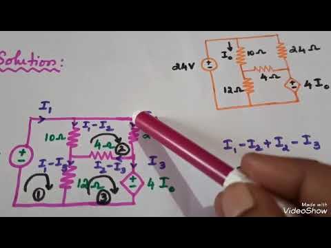 Mesh Analysis/ Dependent Source/ Problem#14 - YouTube