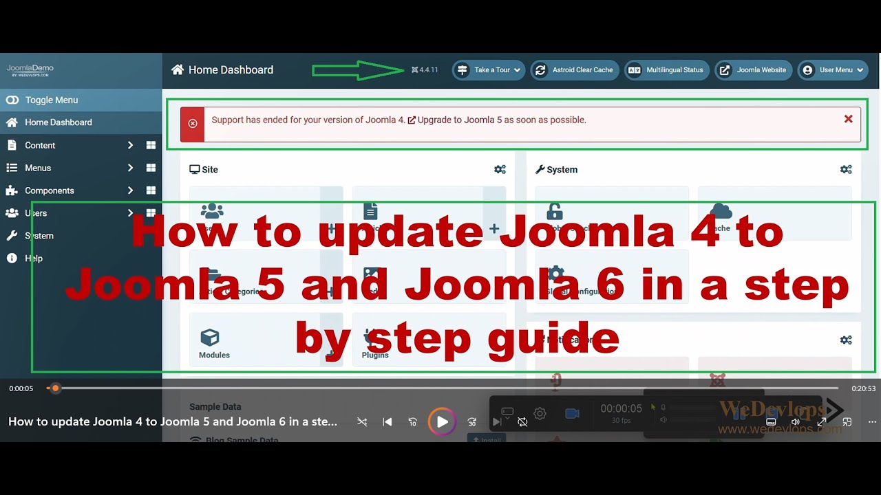 How to update Joomla 4 to Joomla 5 and Joomla 6 in a step-by-step guide ...