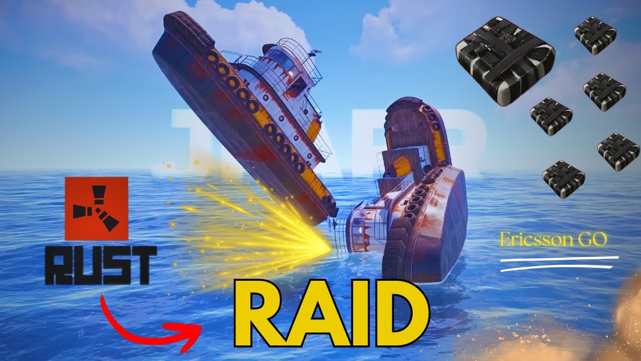 🚢¡SOLO EN RUST! RAID TUGBOAT🚢 FIRST EVER BASE / GAMEPLAY "SOLO" | #rust ...