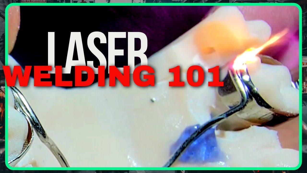 Laser welding on resin 3D ortho models - YouTube