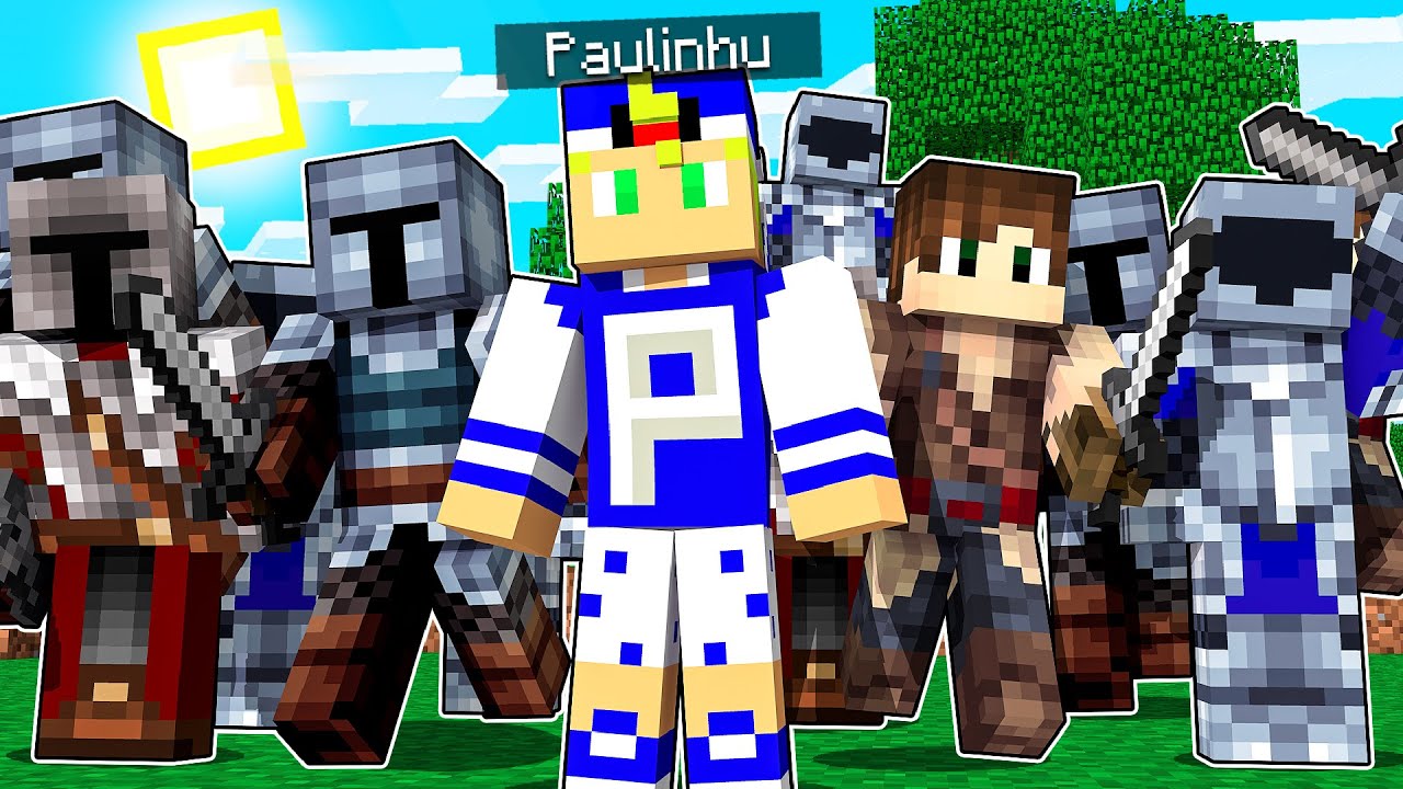 EXÉRCITO COM 100 SOLDADOS MEDIEVAIS! - MINECRAFT MEDIEVAL #30 ...