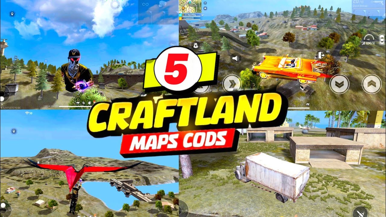 Top 5 Craftland Map Code Free Fire | Best Craftland Map Code - YouTube