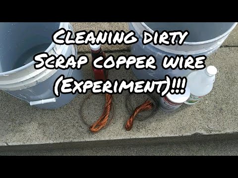 How To Clean Scrap Copper Wire. (Experiment). Part #1 - YouTube