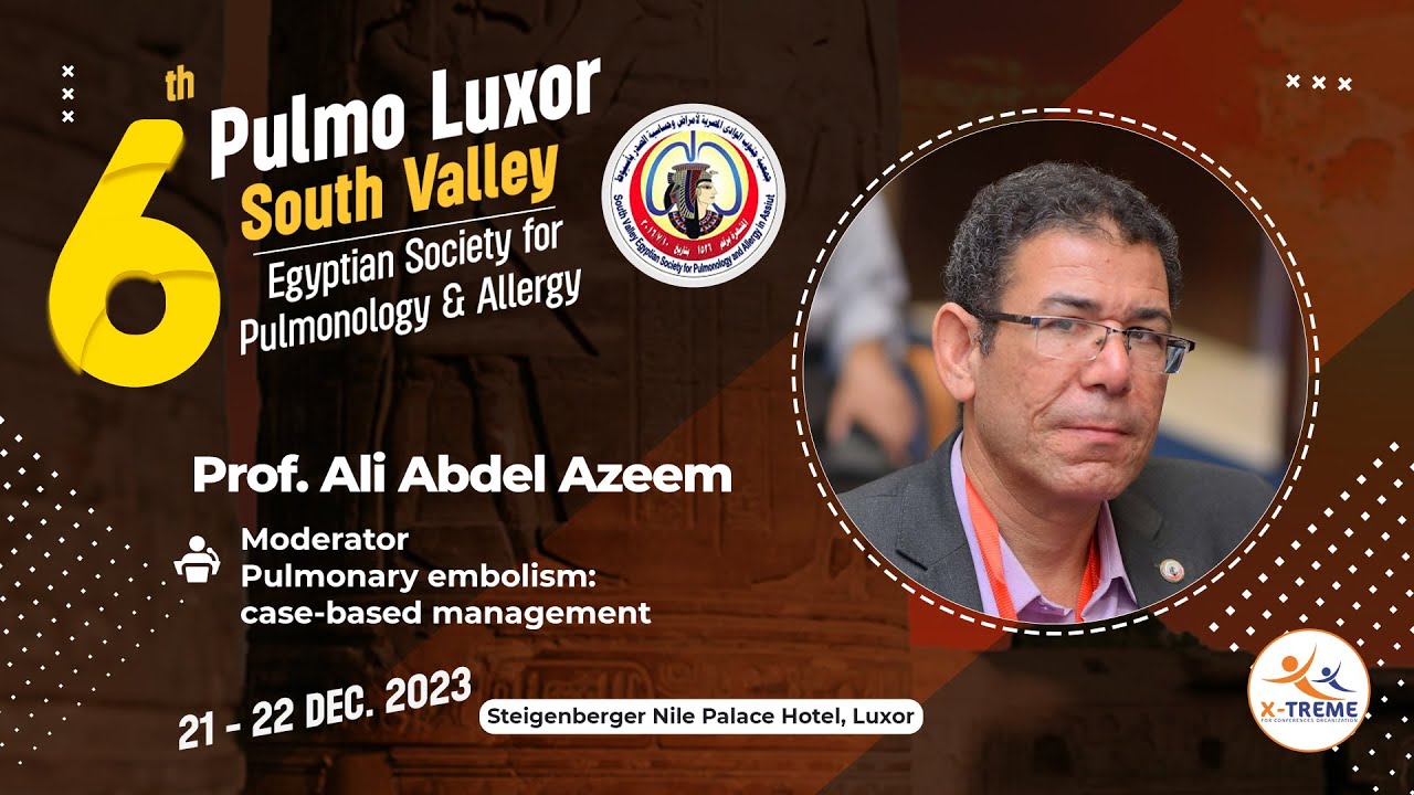 Prof. Ali Abdel Azeem - Pulmonary embolism: case-based management - YouTube