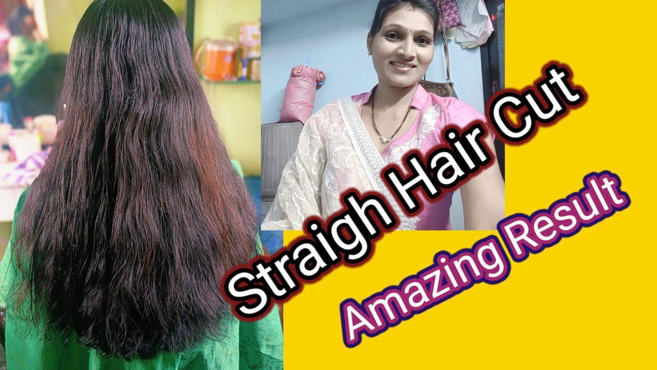 Easy Straight Hair Cut/How To Cut Straigh Hair/Sraight Cut For Long ...