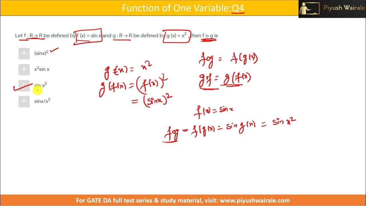 Tutorial 1: Functions of Single Variable |Calculus and Optimization | GATE Data Science 2025 ...