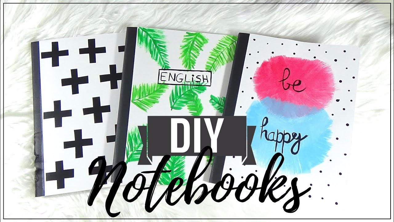 DIY Tumblr Notebooks For Back To School 2017 - YouTube