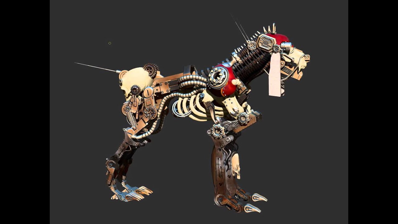 Warhammer 40K fan art: cyber mastiff - YouTube