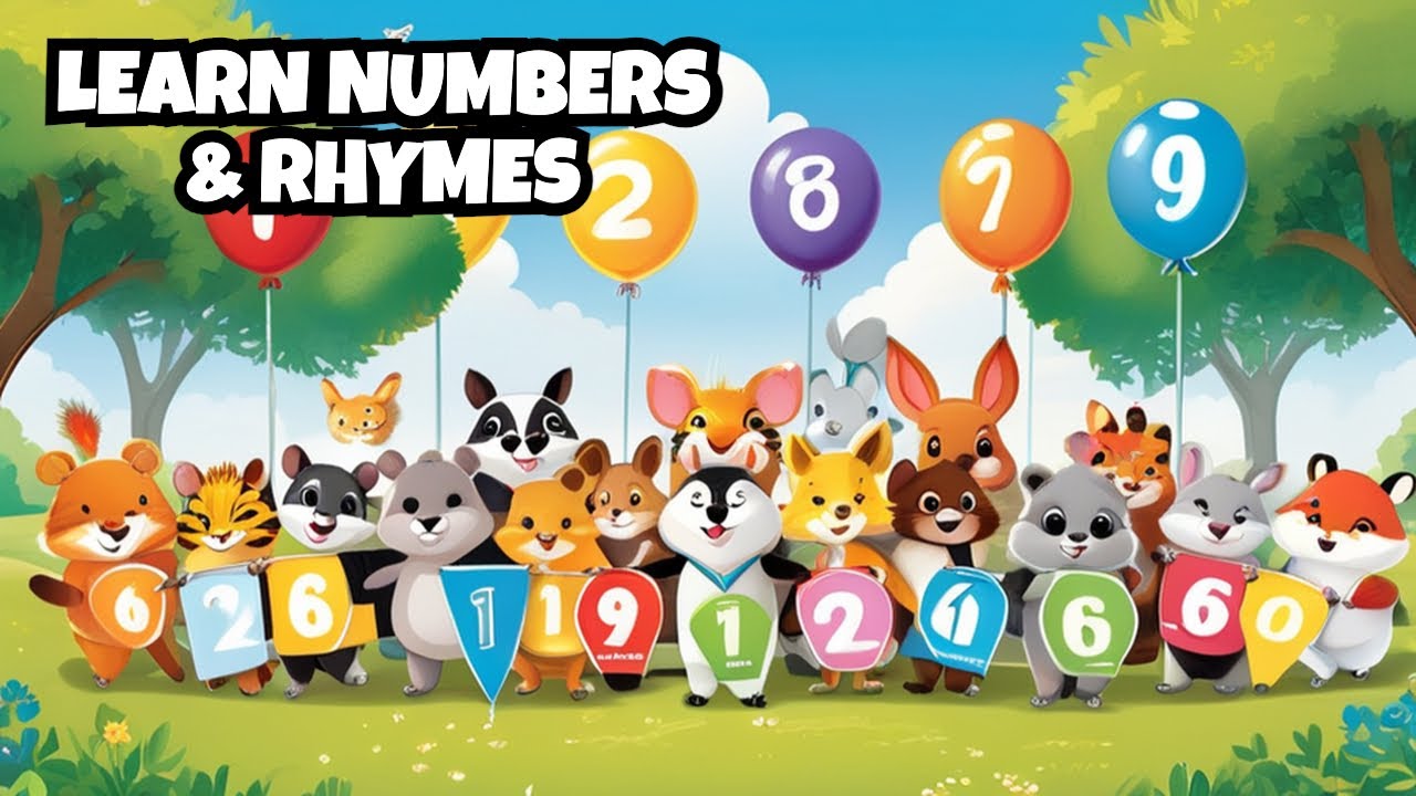 Fun Counting 1-20 with Animals | Nursery Rhymes & Kids Songs - YouTube