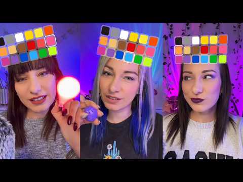 ASMR 😴 All of the color challenges compilation 💜💚💓