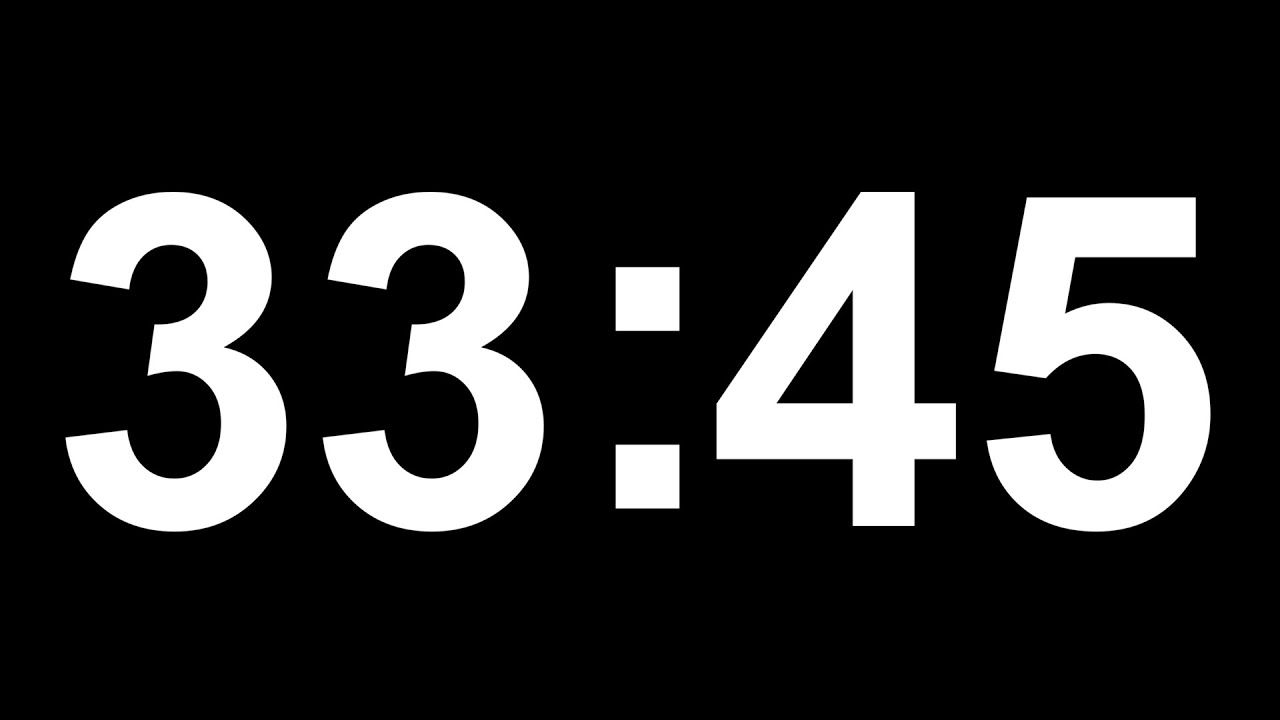 33 Minute and 45 Second Timer ⏲️ - YouTube