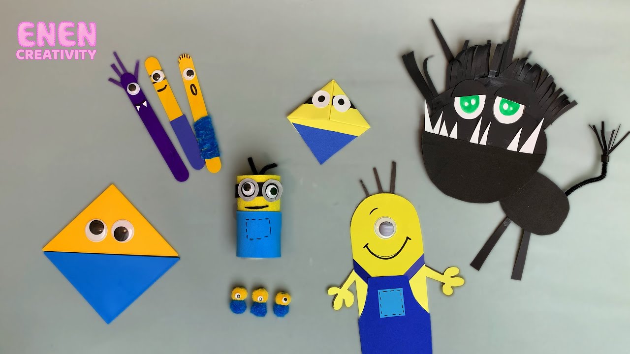 Minion Craft for Kids - Easy and Fun DIY Tutorial - YouTube