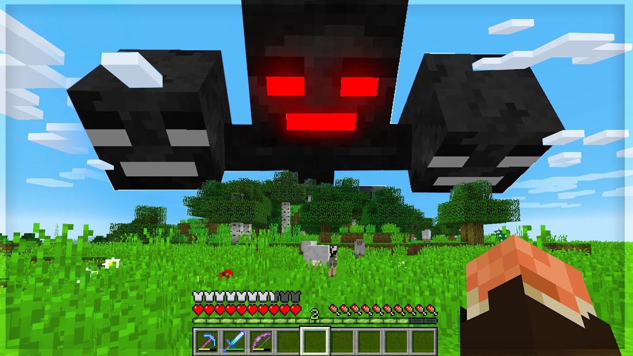 COMBATTIMENTO TRA MOB SUPER GIGANTI su MINECRAFT ITA! WITHERZILLA ...