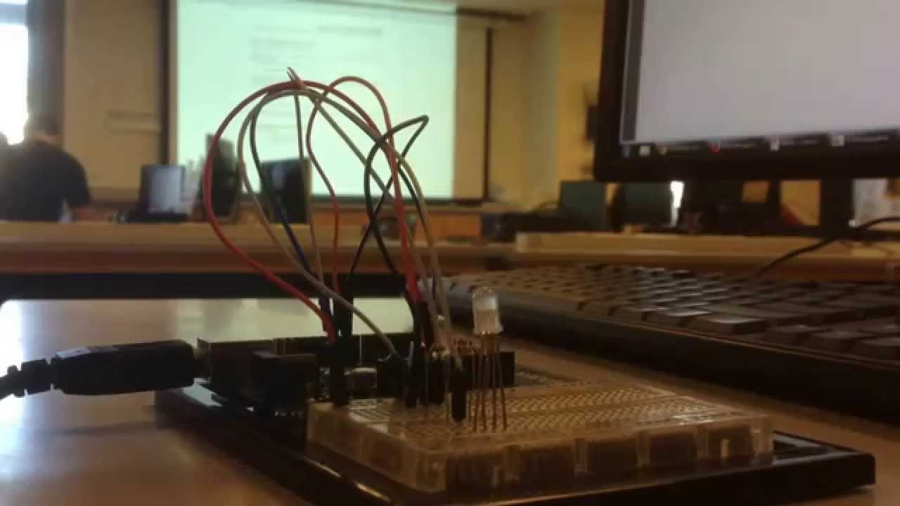 Blue led light. - YouTube