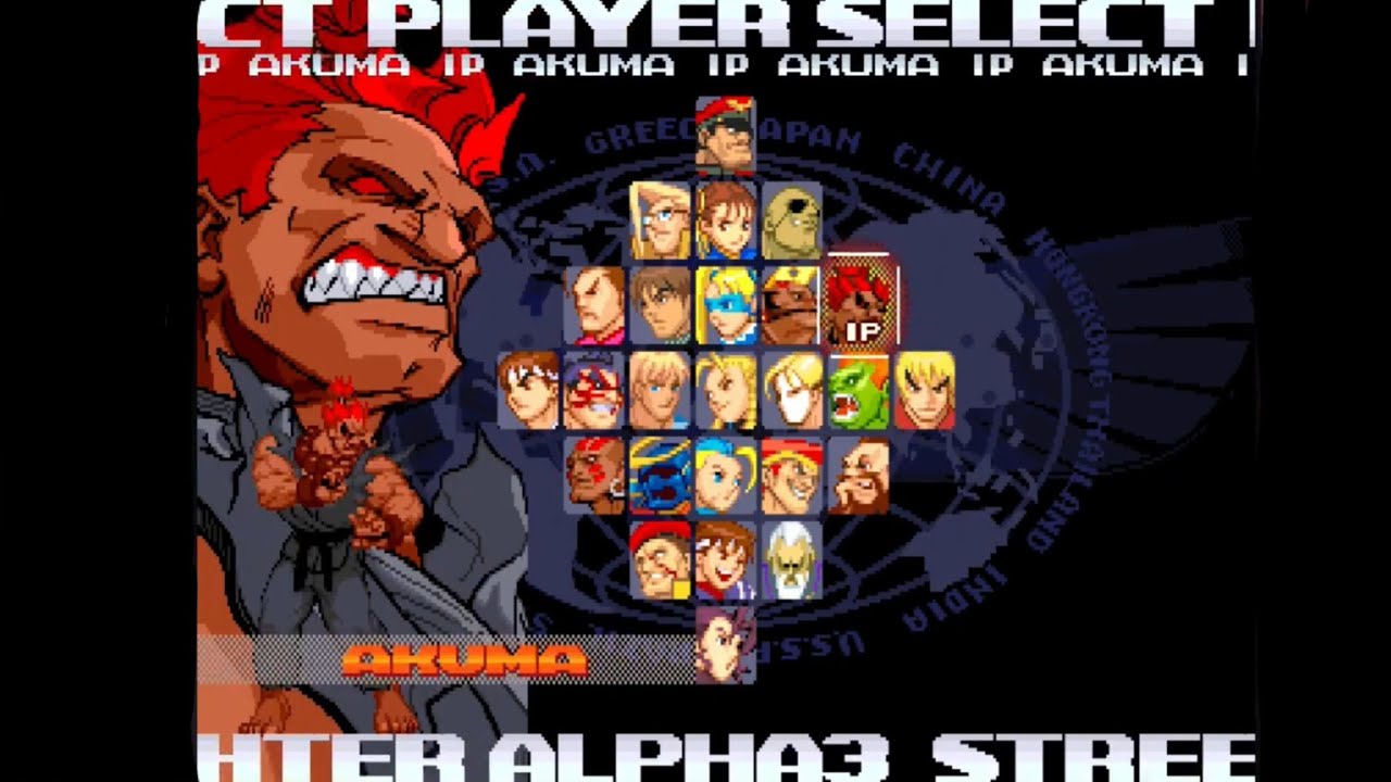 Street Fighter Alpha 3: Akuma Playthrough - YouTube