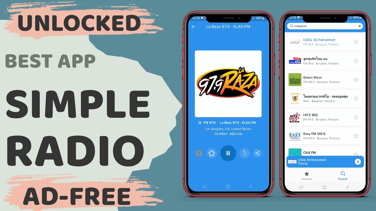 Best Free Simple Radio App for Android - YouTube
