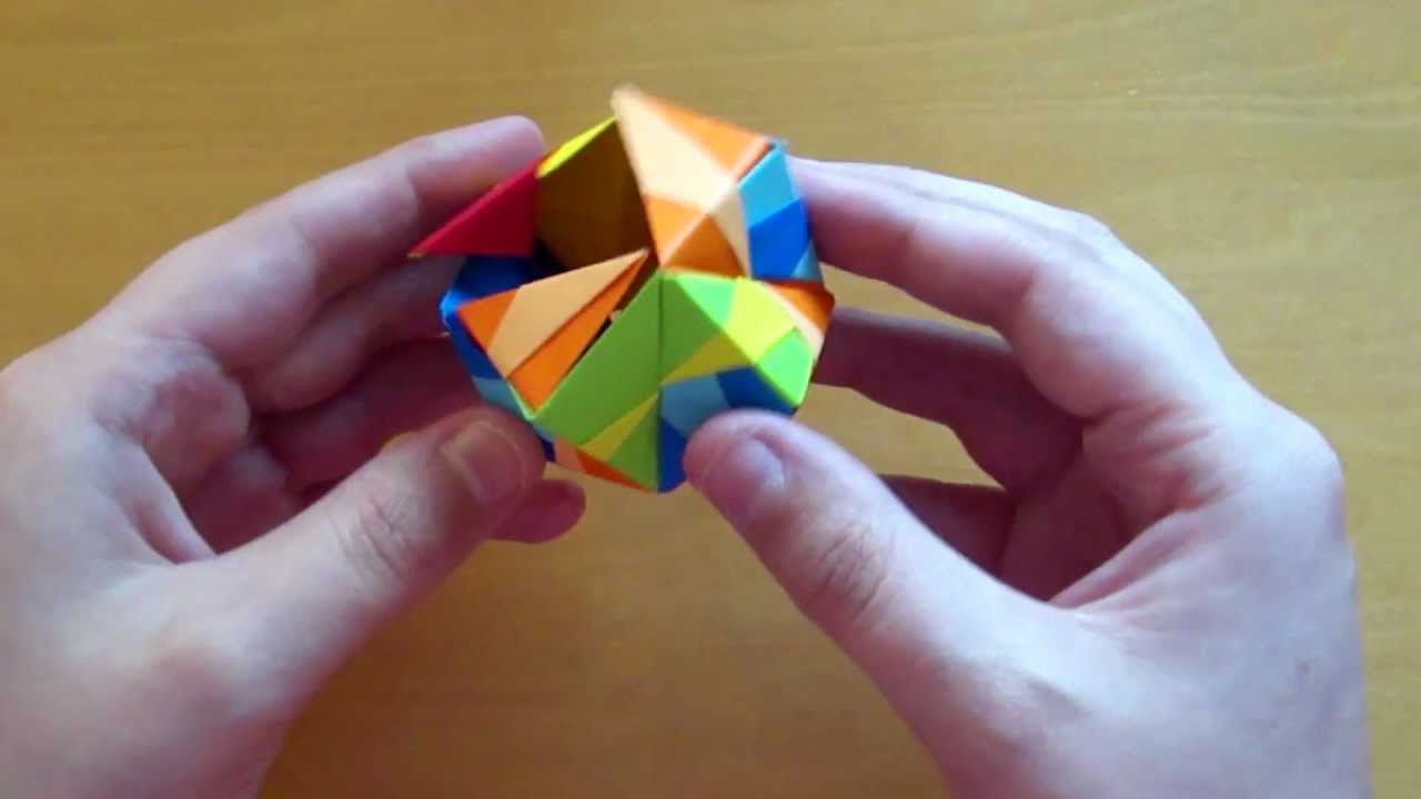 Origami Stellated Octahedron (Sonobe) - YouTube