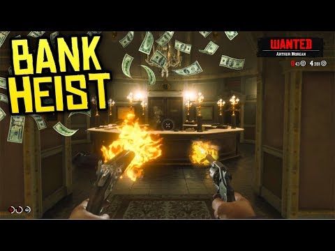 Red Dead Redemption 2 - BANK ROBBING! Wanted Outlaw Gameplay Livestream ...