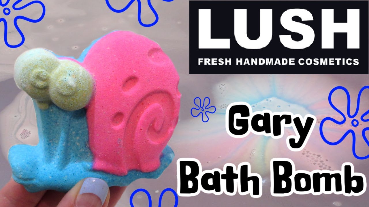 LUSH Gary the Snail Bath Bomb DEMO | SpongeBob Exclusive! - YouTube