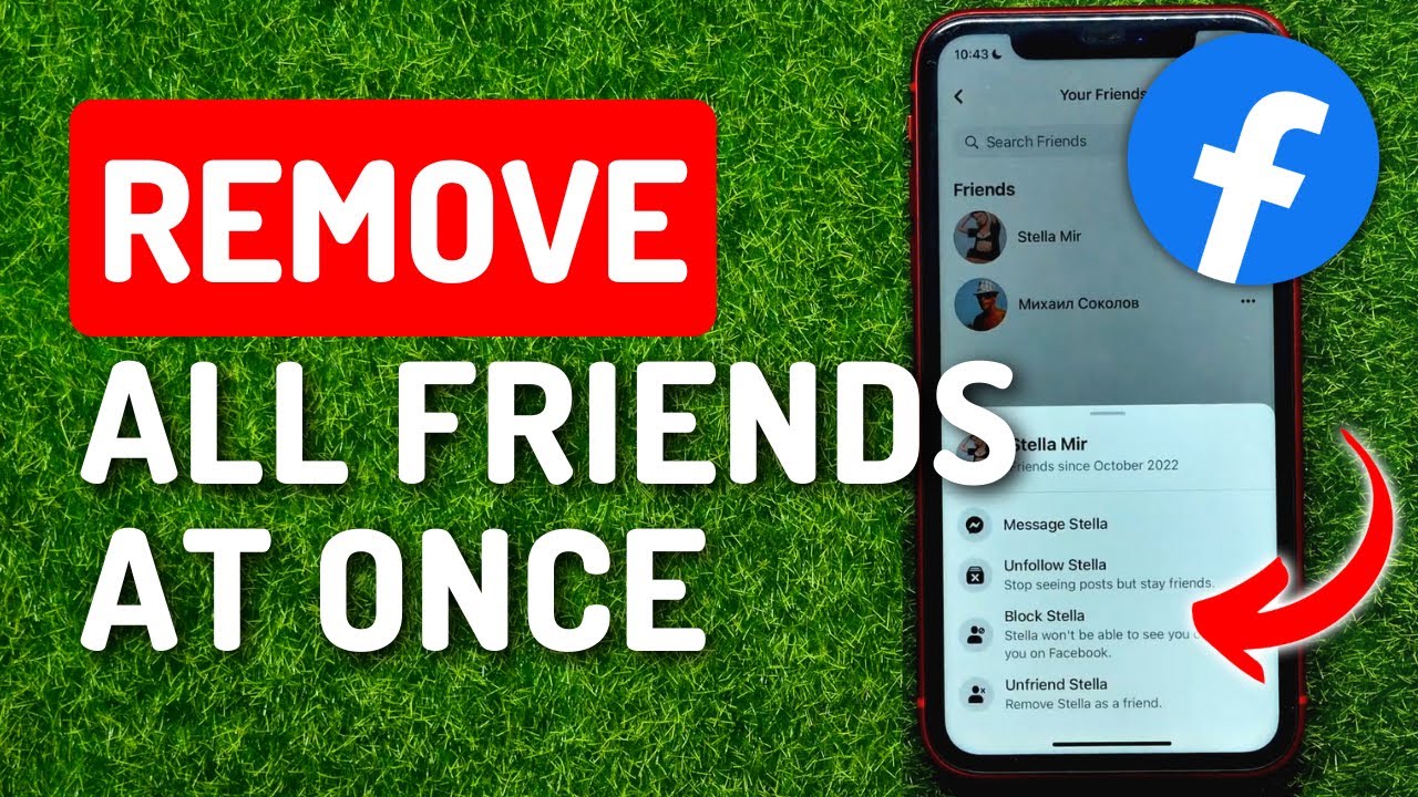 How To Remove Multiple Facebook Friends At Once - YouTube