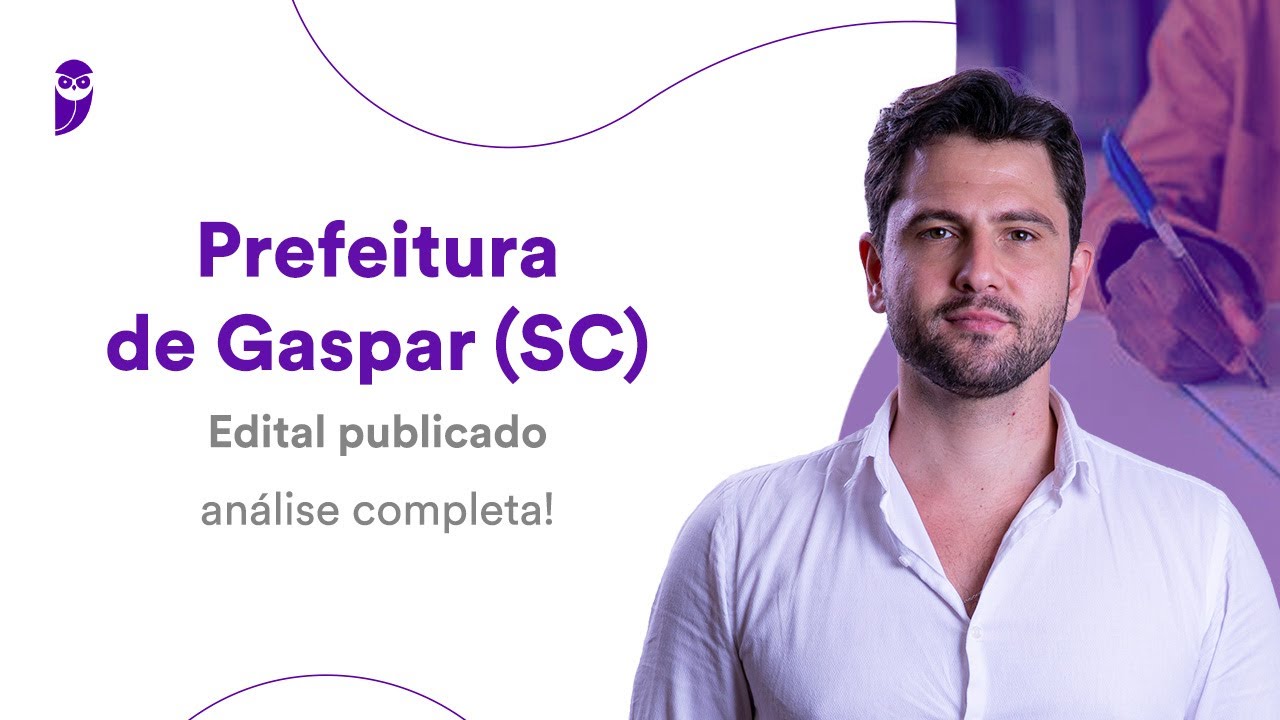 Prefeitura de Gaspar SC: Edital publicado - análise completa! - YouTube