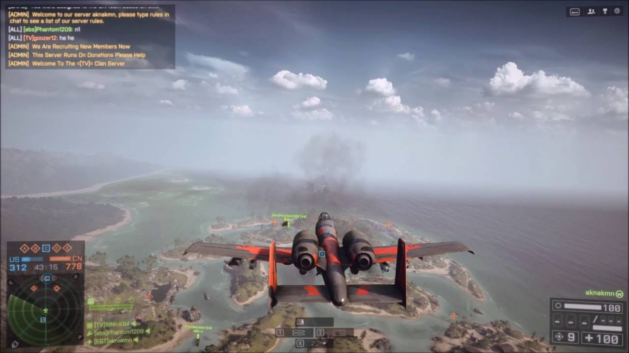 BATTLEFİELD 4 A 10 TV GUİDED MİSSİLE LOST ISLANDS MULTİPLAYER - YouTube