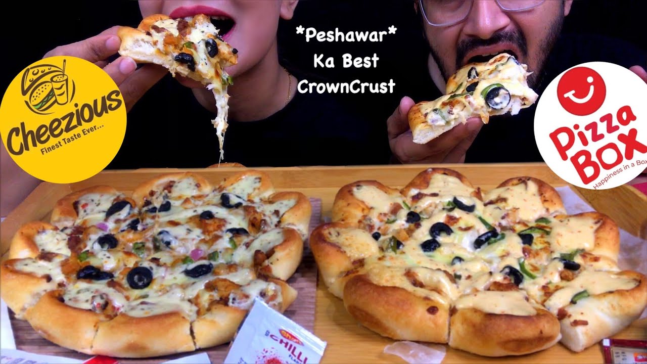 Peshawar ka best Pizza konsa? |Cheezious VS Pizza Box Crown Crust ...
