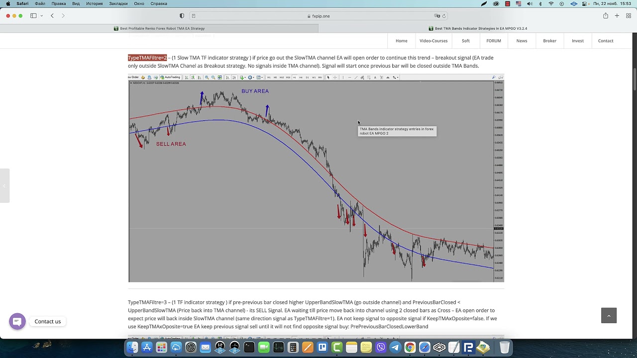 TMA Bands indicator Forex Strategy #2 in Expert Advisor MPGOv3.2.4 ...