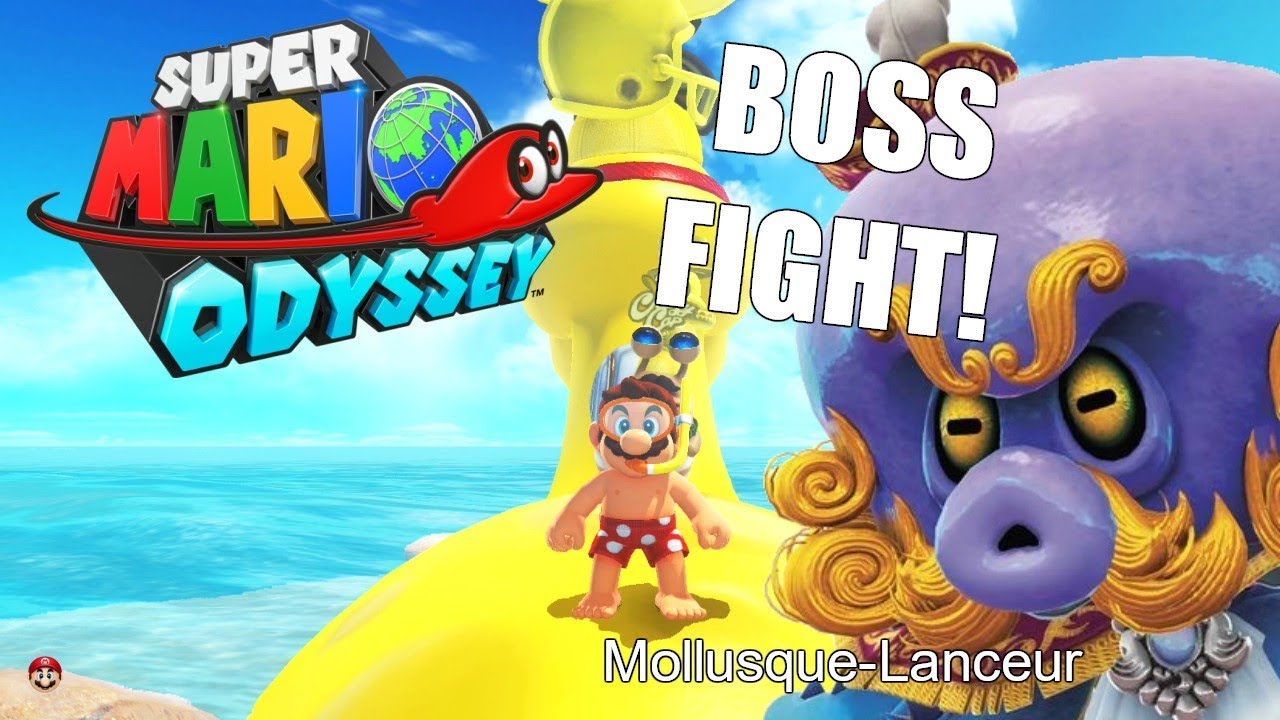 Mollusque-Lanceur Boss Fight SeaSide Kingdom Power Moon # 05 Super ...