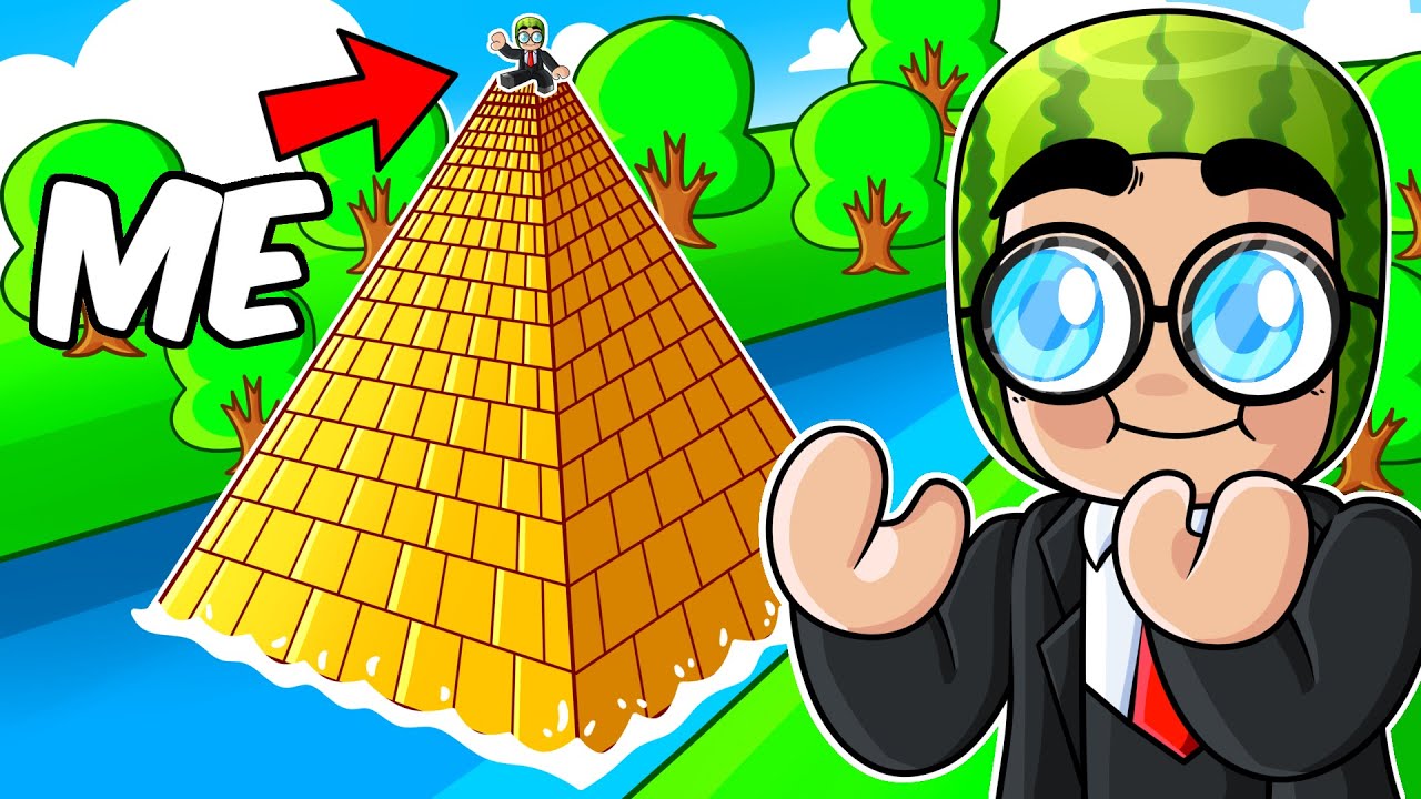 Building the Largest PYRAMID in Roblox Build a Boat! - YouTube