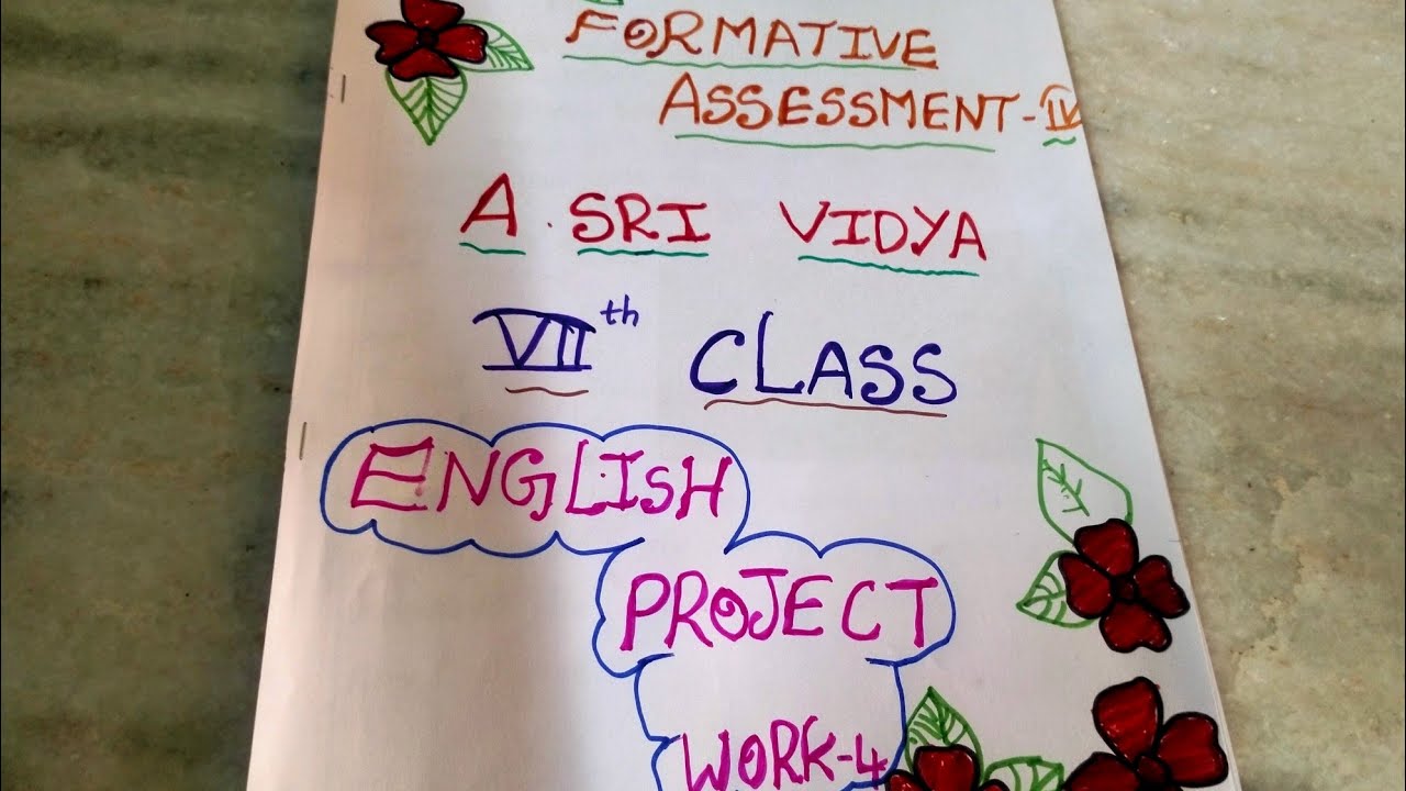 👌7Th class English project work 👍 - YouTube