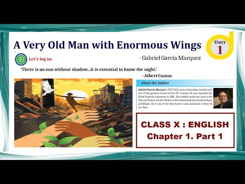 A Very Old Man with Enormous Wings | Part 1 | Introduction | SSLC ...