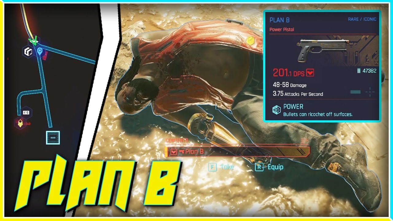 Dexter DeShawn "Plan B" Power Pistol Location Guide - Cyberpunk 2077 ...