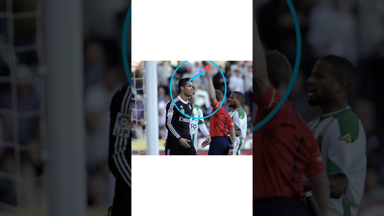 REAL RONALDO RED CARD VS DLS RONALDO RED CARD 🔥 - YouTube