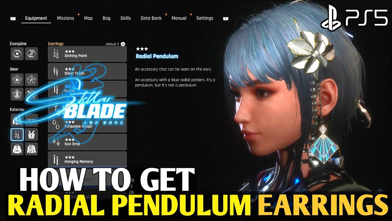 How to Get Radial Pendulum Earrings STELLAR BLADE Radial Pendulum ...