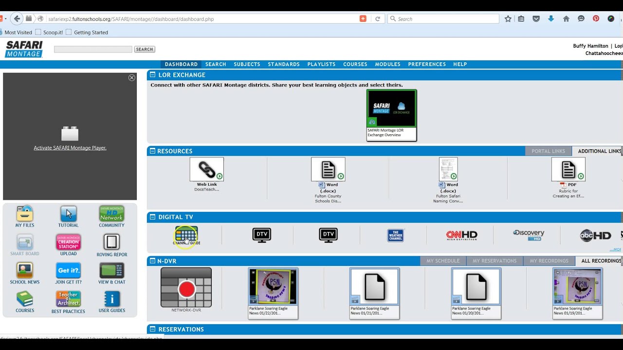 Watching a Live Television Broadcast or Channel with Safari Montage ...
