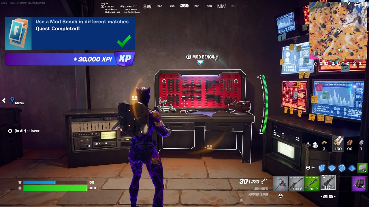 Fortnite - Use A Mod Bench In Different Matches (WEEK 2 Quests ...