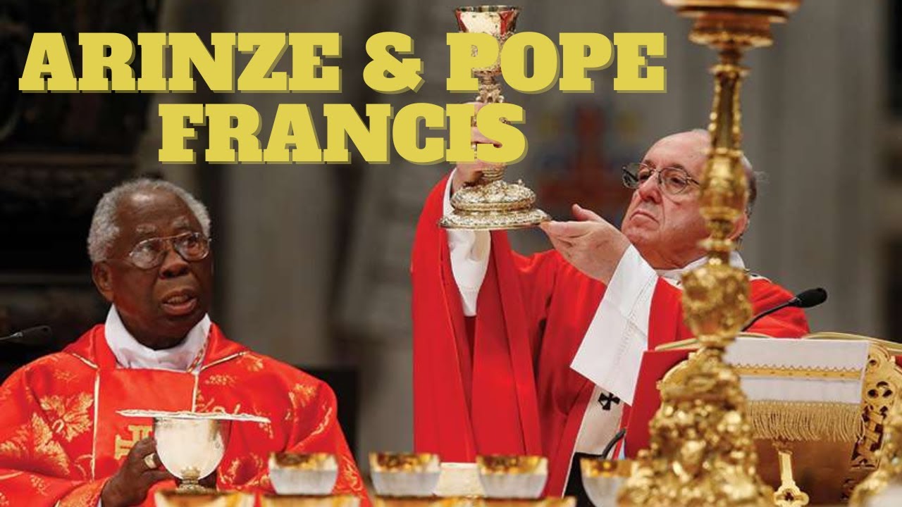 Pope Francis' Controversial Interaction with Cardinal Arinze - YouTube