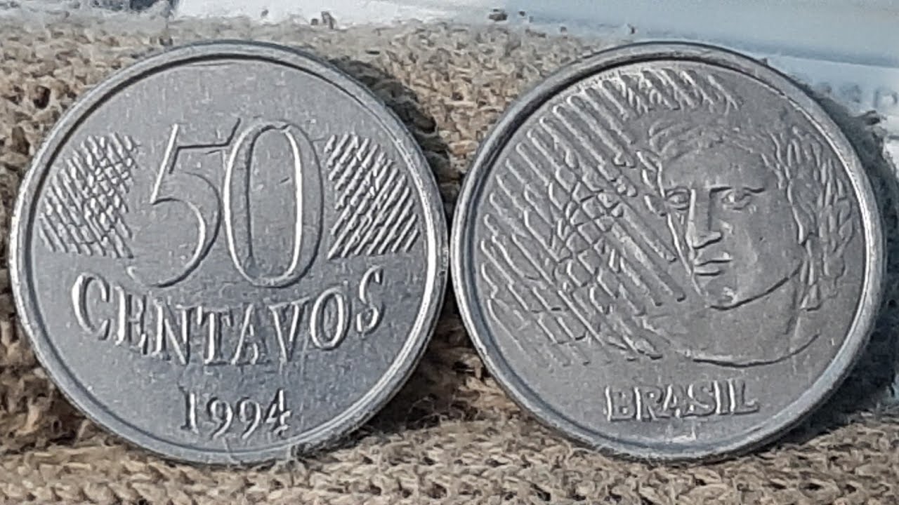 VOCÊ ENCONTROU ESSA MOEDA COM ESSE DEFEITO? 50 CENTAVOS ANO 1994 VEJA O ...