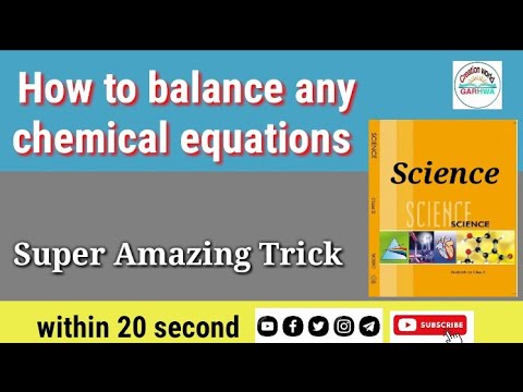 How to Balance any Chemical equations।। Best way to balancing Chemical ...