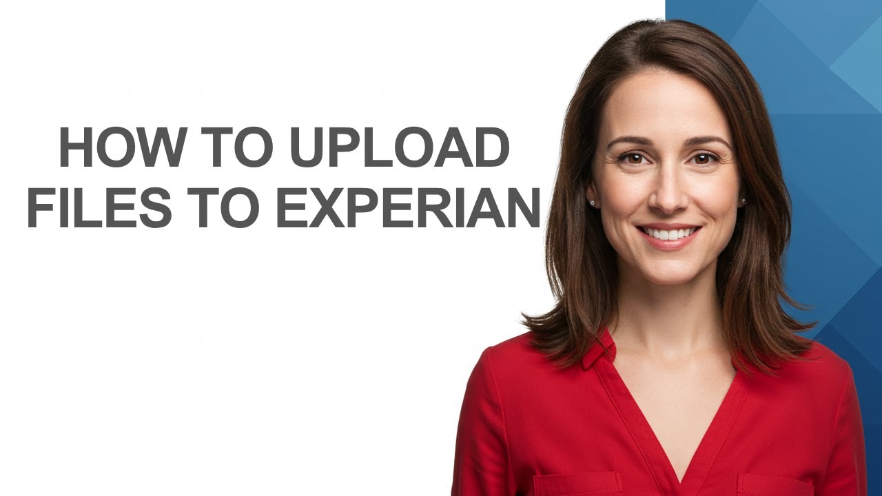 How to Upload Files to Experian - AshleyHowTo - YouTube