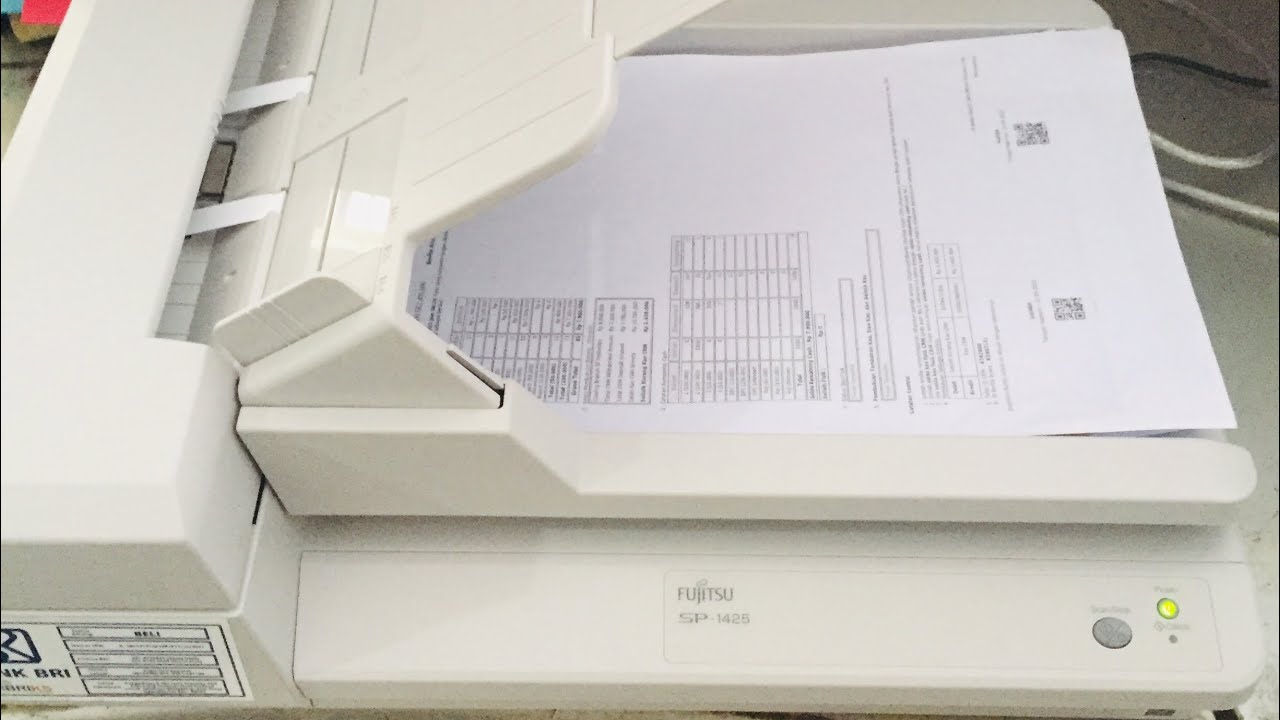 Tutorial Scanner Fujitsu SP - 1425 - YouTube
