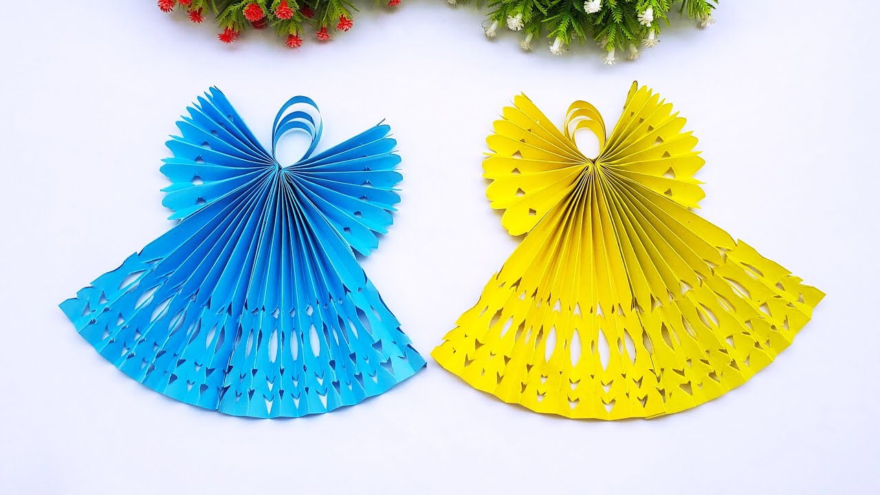 Easy Origami Angel Paper Folding Instructions | DIY Christmas Angel ...