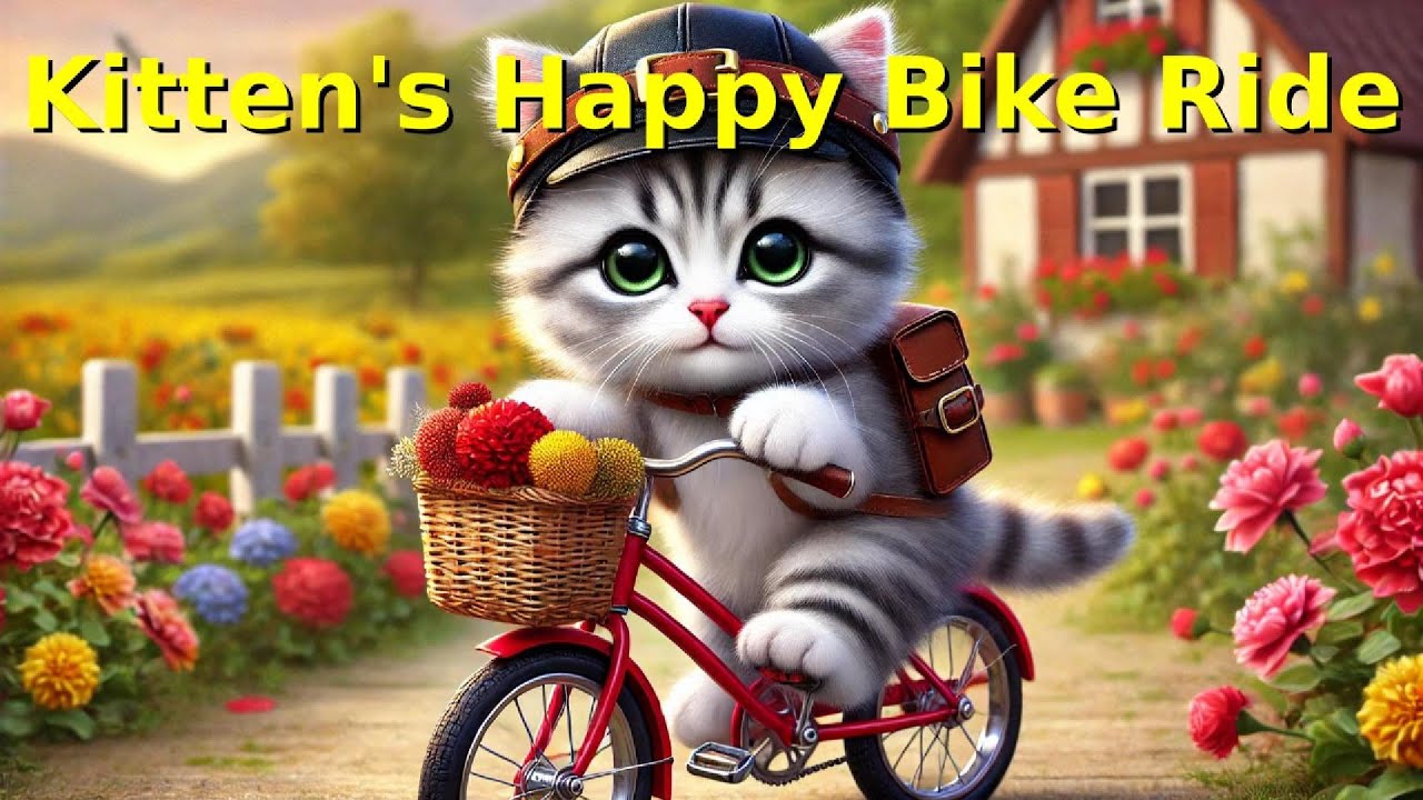 Kitten's Happy Bike Ride - YouTube