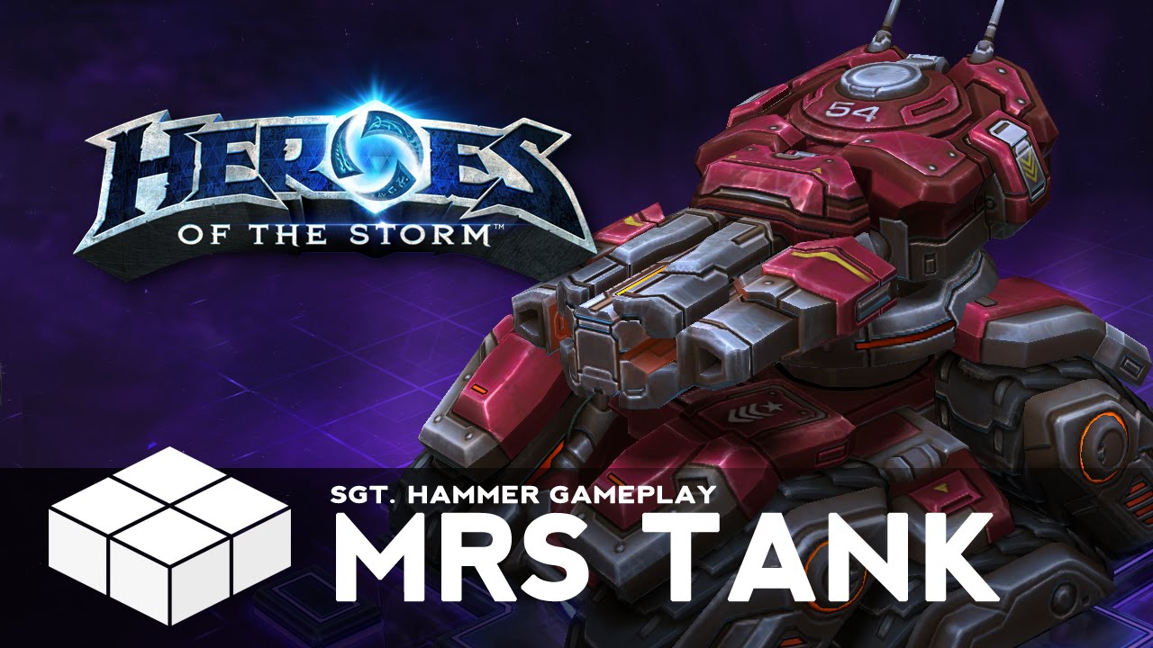 Heroes of the Storm #2 - Sgt. Hammer Gameplay - "Mrs. Tank" - YouTube