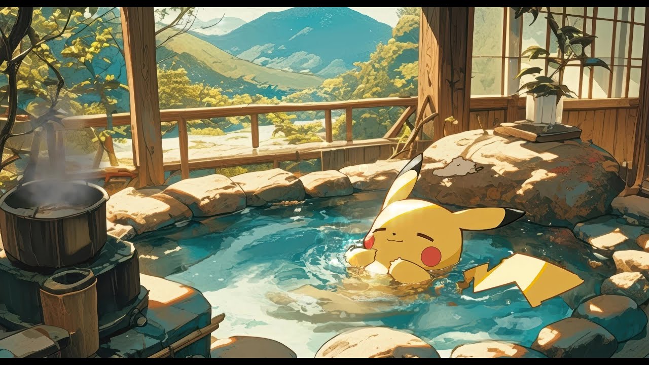 🛋️ Pikachu Chillwave - Relaxing Music to Feel Good | Zen Water ...