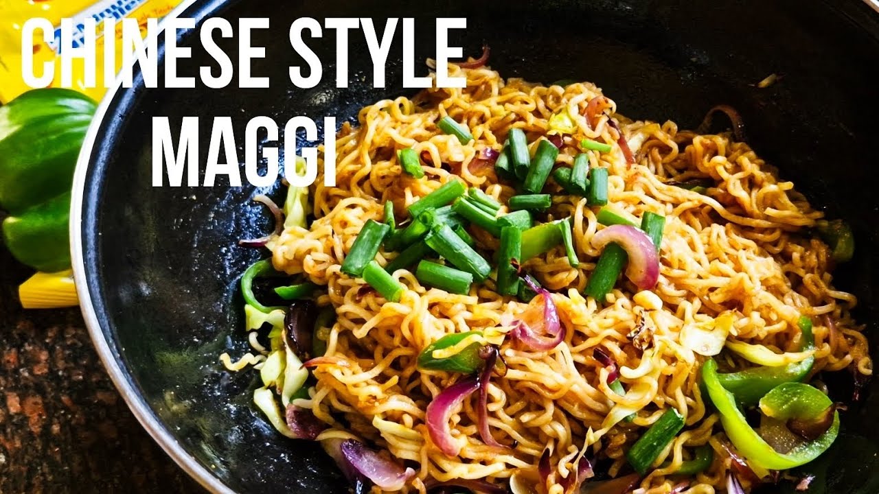 Desi Chinese style Maggi recipe/ masala Maggi/instant maggi recipe ...