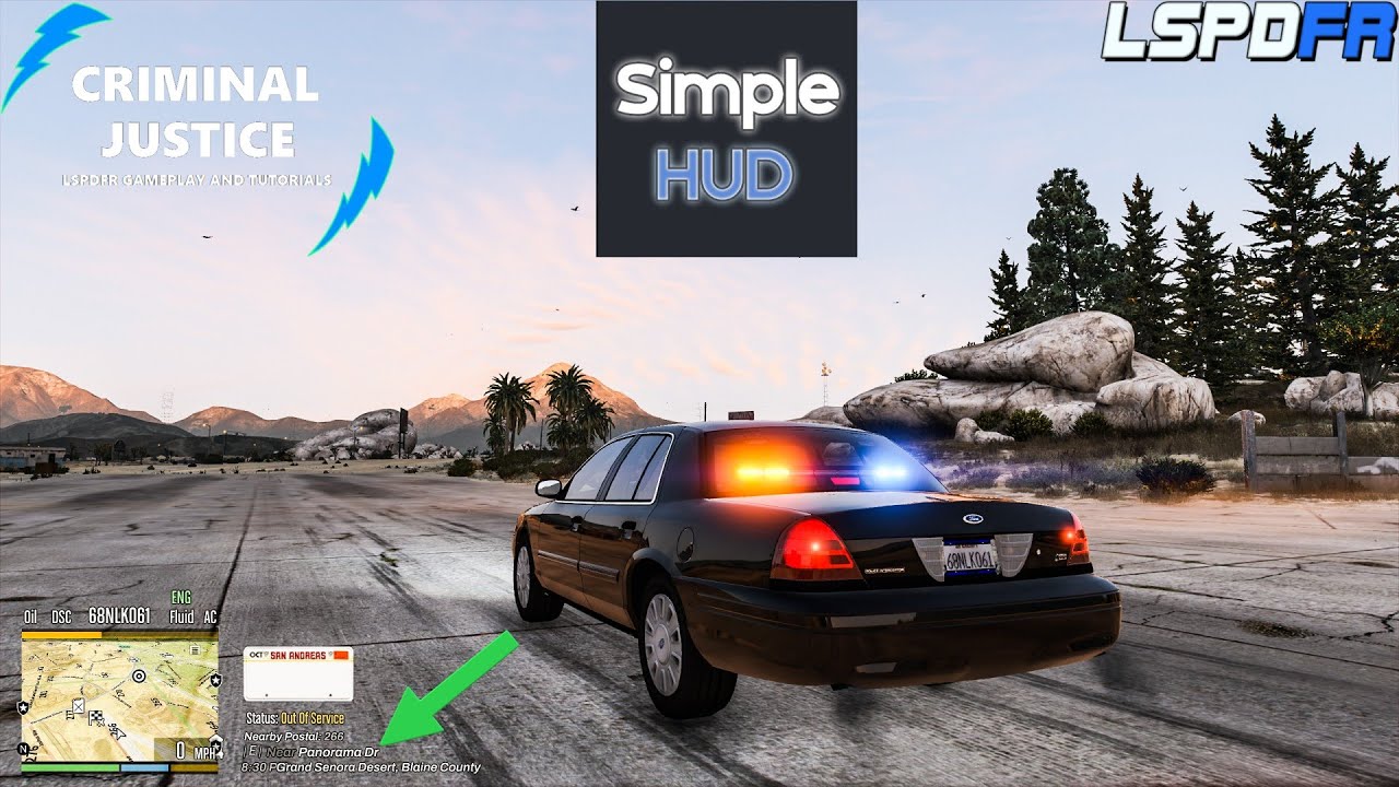 Installing The New Simple Hud! | #lspdfr | #criminaljusticeyoutube - YouTube
