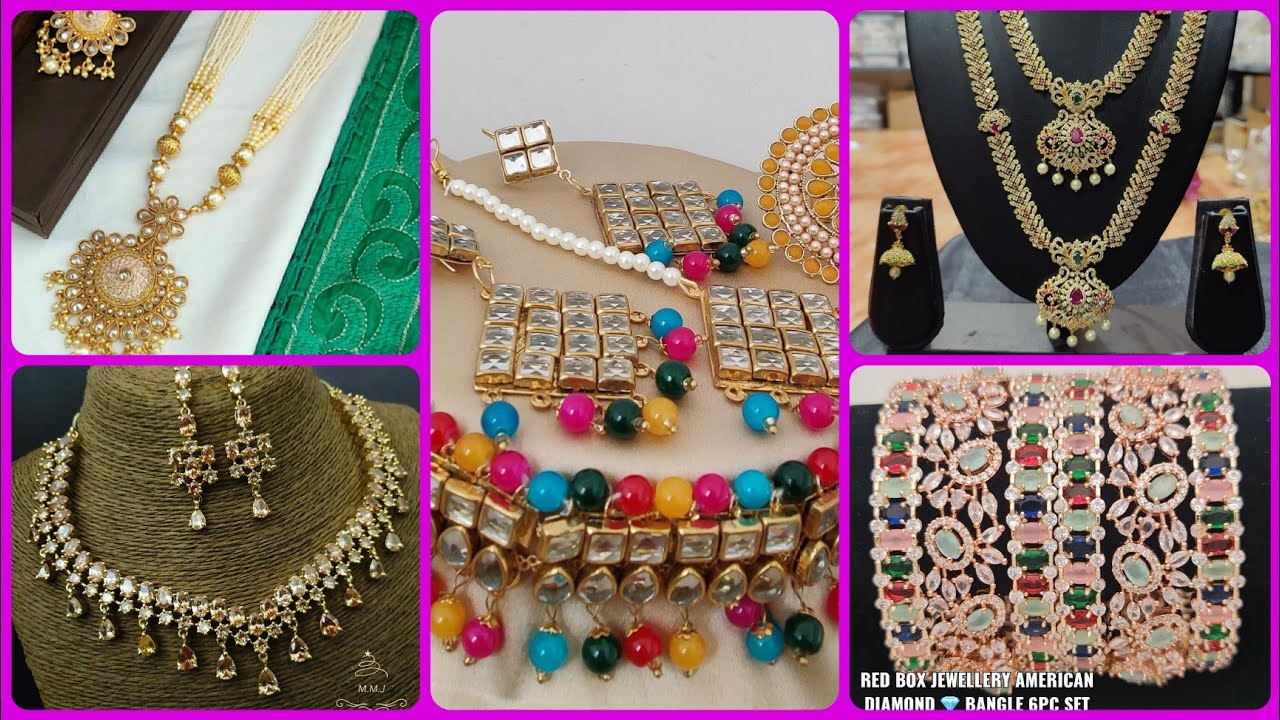 Brass High Gold Antique Pandal Set, CZ Combo Set, Cz kundhan choker Set ...