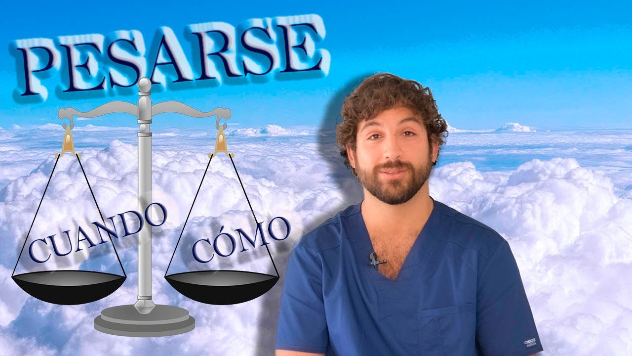 COMO PESARSE PARA CONTROL DE PESO - YouTube